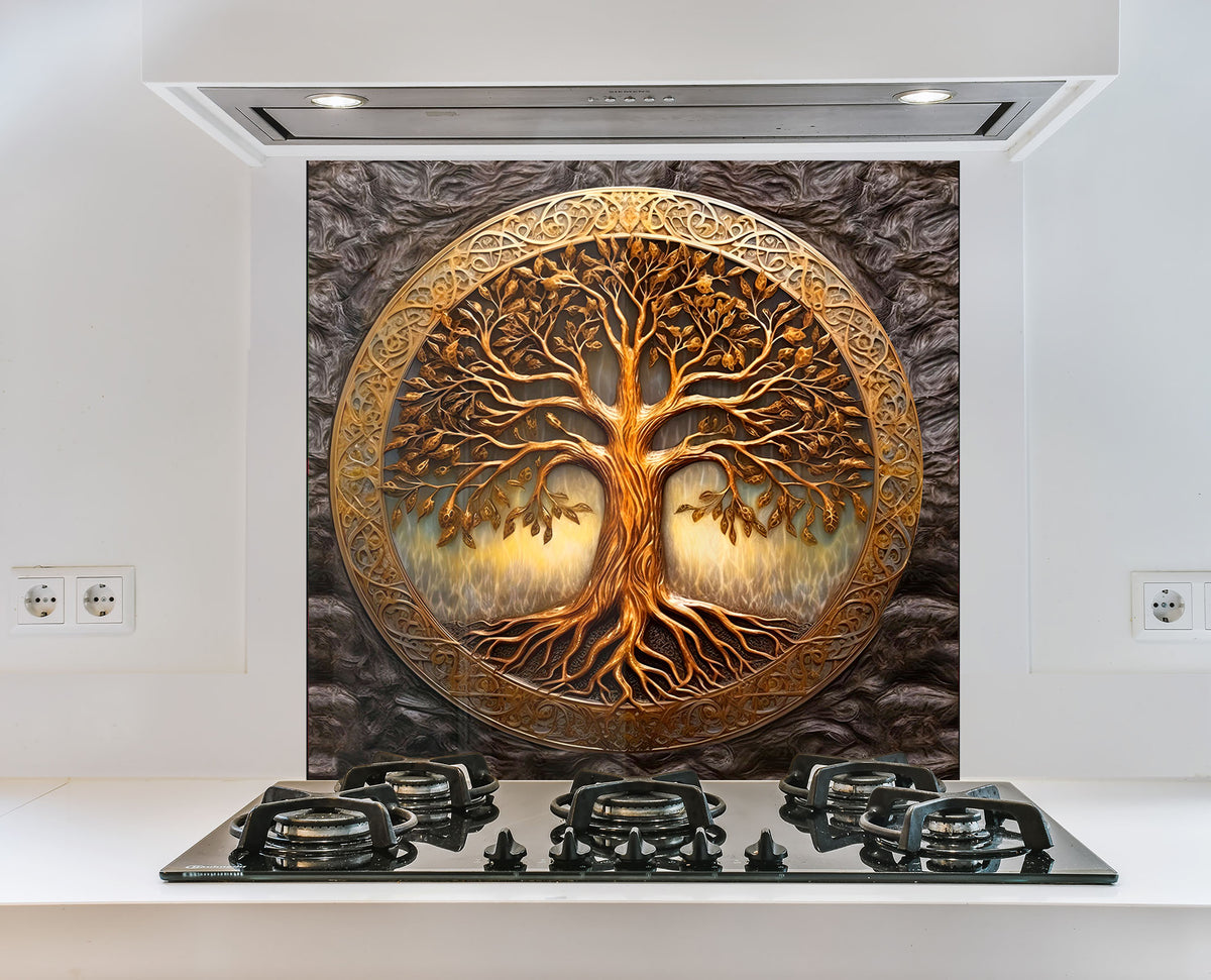 Golden Tree of Life Backsplash | Backsplash Artworks – BacksplashArtworks