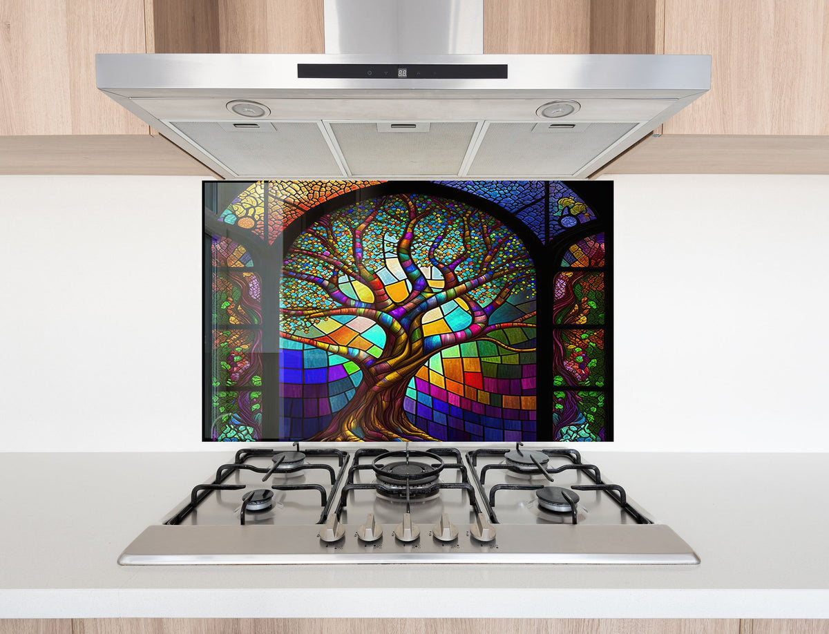 Colored Tree of Life Backsplash | Backsplash Artworks – BacksplashArtworks