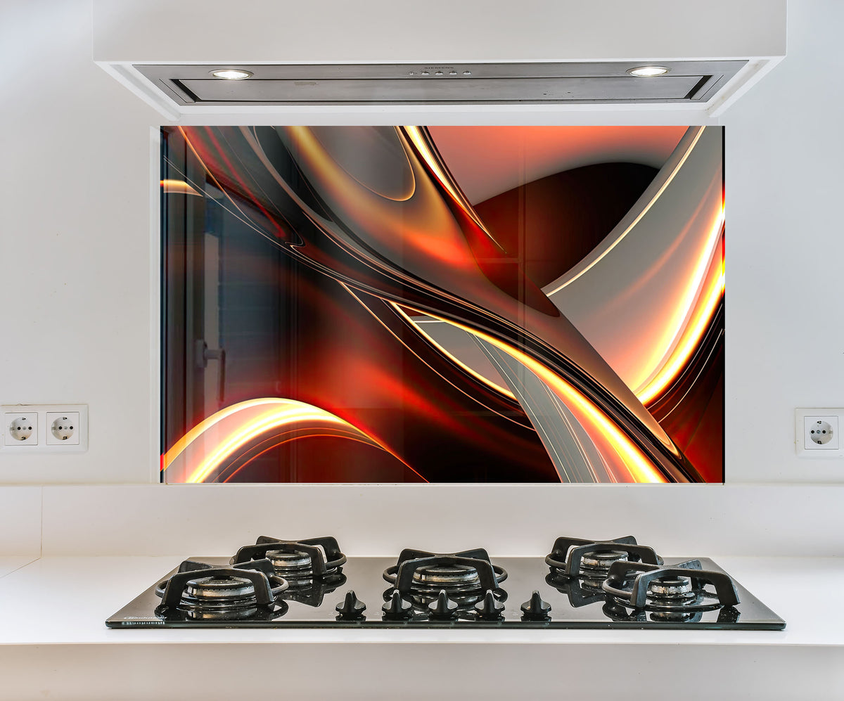 Abstract Glass Kitchen Splashbacks – BacksplashArtworks