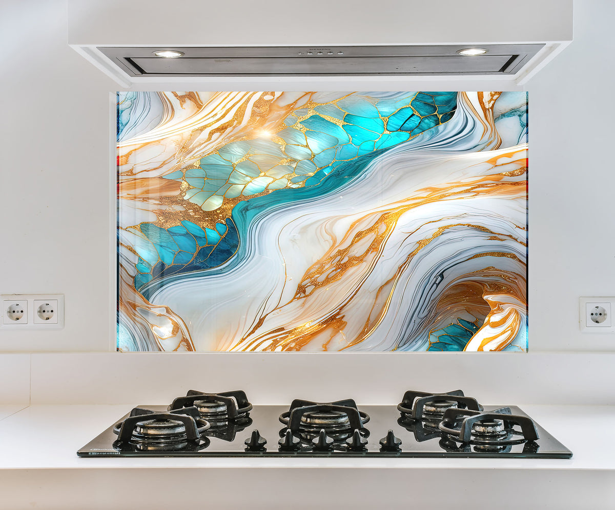 Abstract Glass Kitchen Splashbacks – BacksplashArtworks